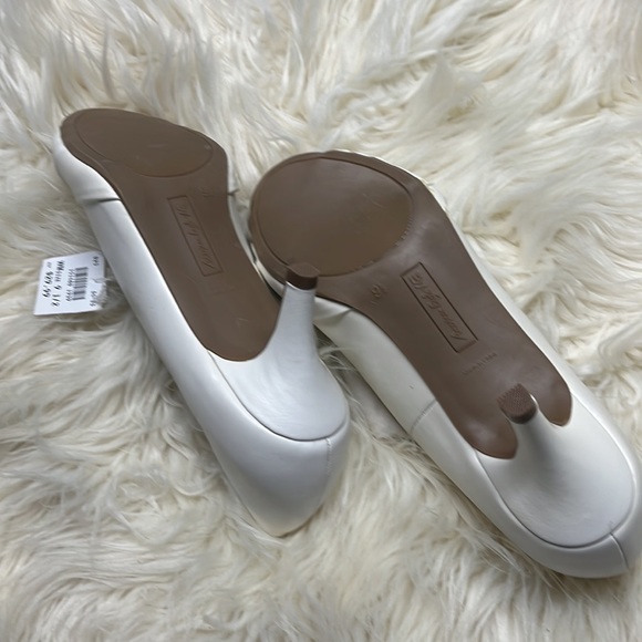 American Eagle By Payless | Shoes | White Peep Toe Heel Size 95 Never ...
